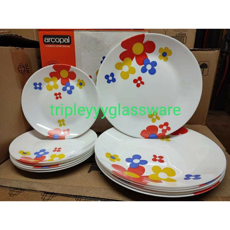 Arcopal Celistine 12pc dinner set (onhand 6-dinner/ 6-dessert) | Shopee ...