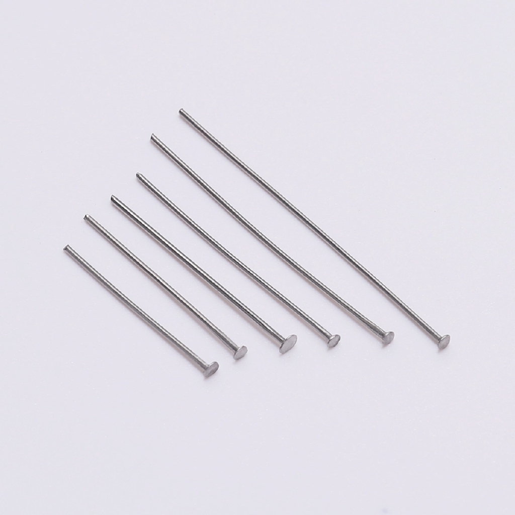 St.Kunkka Stainless Steel Flat Head Pin Findings Headpins For Jewelry ...