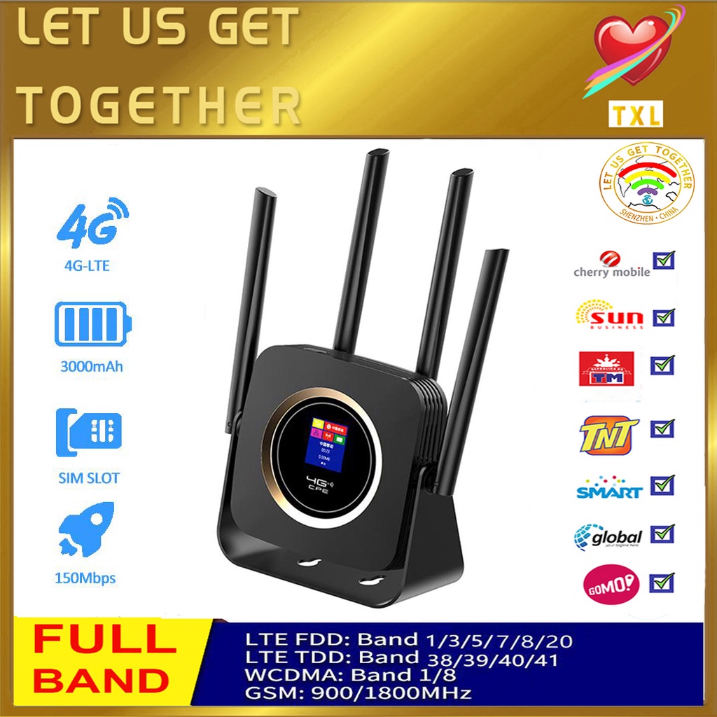 4G Wifi Modem Router New Version Router Hotspot 4G LTE Modem（black ...