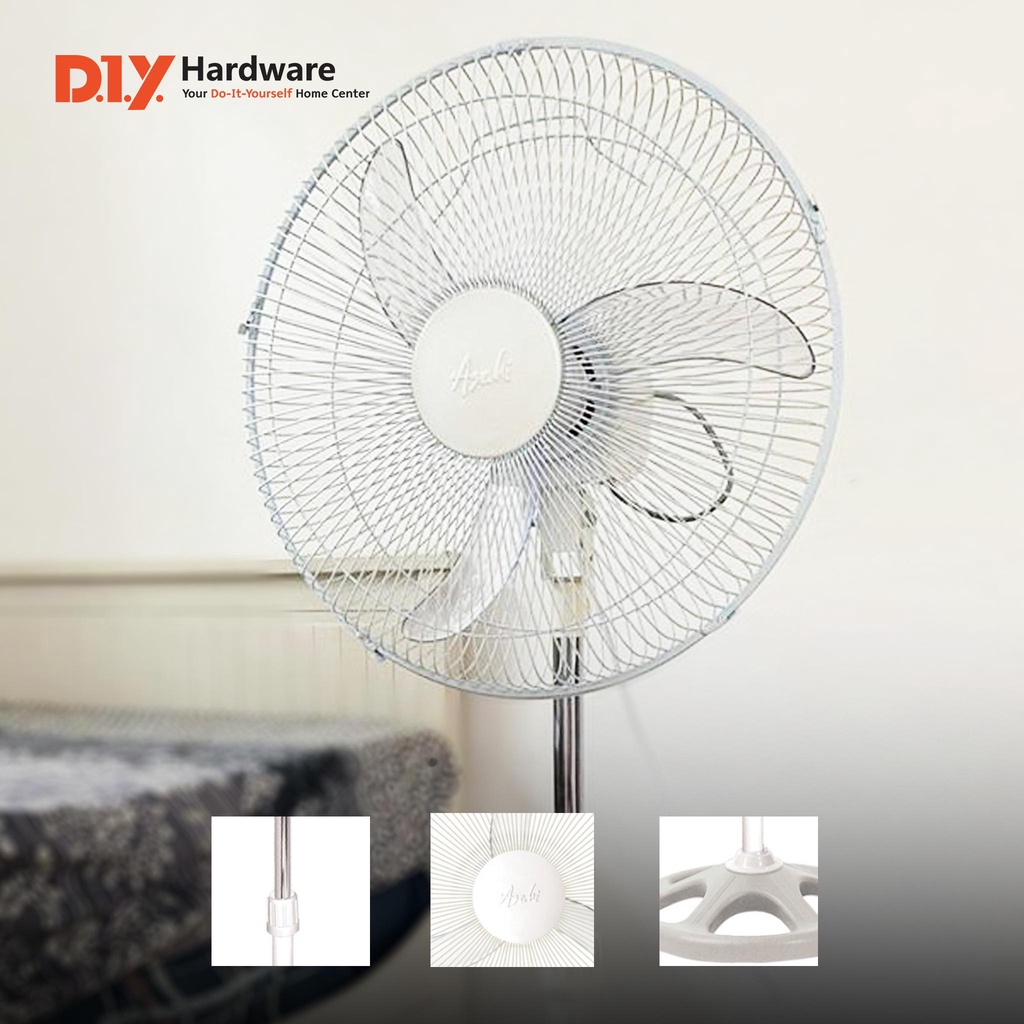 Asahi Stand Fan 16" Banana Type Blade Adjustable Height PF-631 | Shopee ...