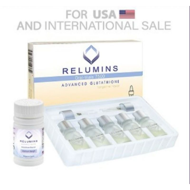 100% Authentic Relumins Sublingual Oral Vials 5 + Booster | Shopee ...