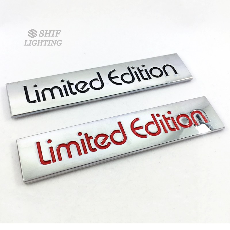 Metal Limited Edtion Logo Car Auto Side Rear Emblem Sticker | Shopee ...