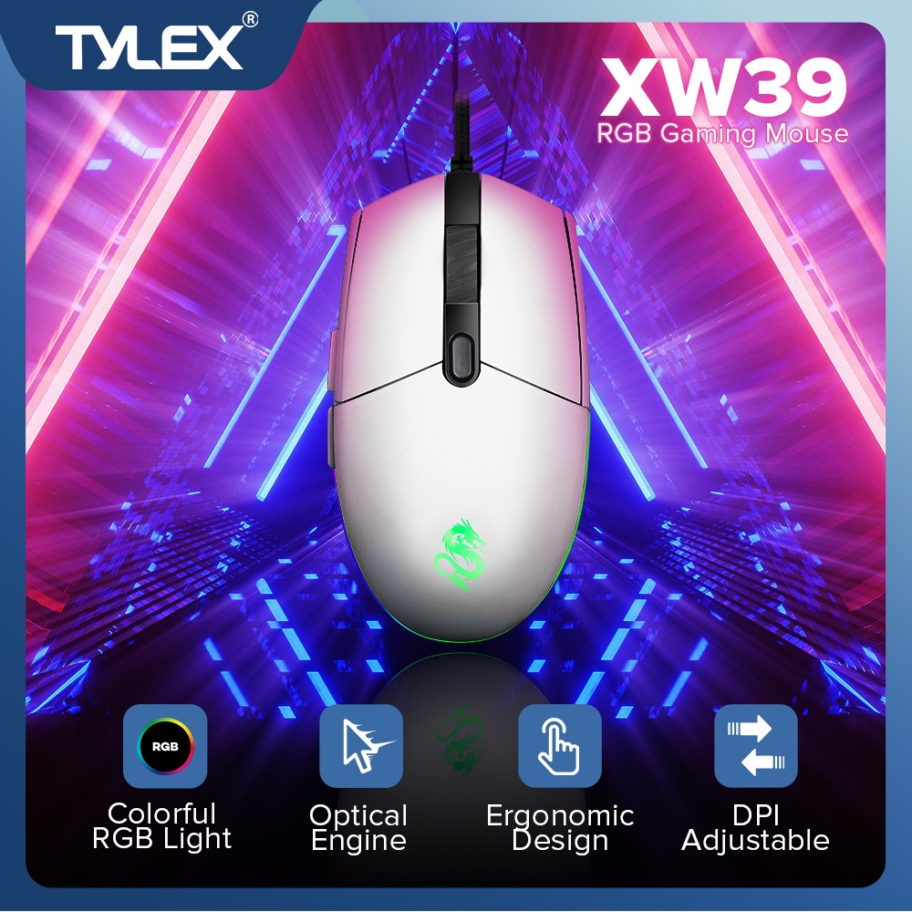 TYLEX XW39 4800DPI RGB Light Wired Gaming Mouse | Shopee Philippines