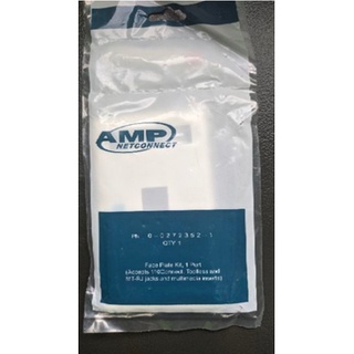 Amp Faceplate face panel 1port 1GANG for information outlet | Shopee ...