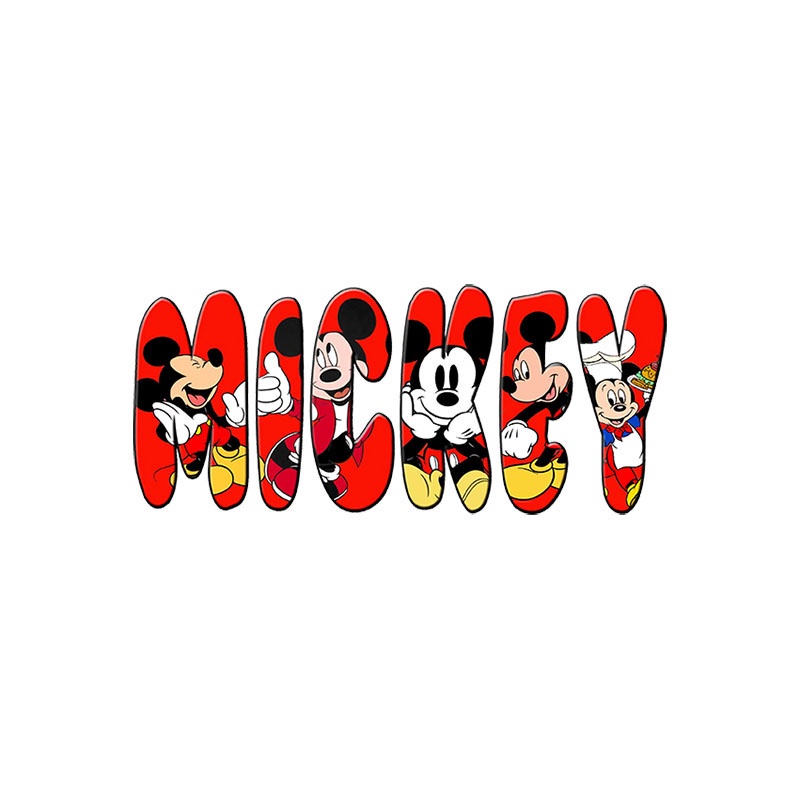 Disney Mickey mouse Iron-on Transfers for Face mask Clothing Patches on ...
