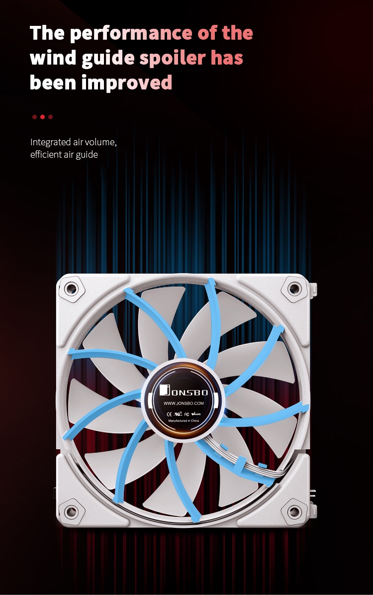 JONSBO ZF120W Computer Case Fan Wireless Tandem PWM ARGB Colorful ...