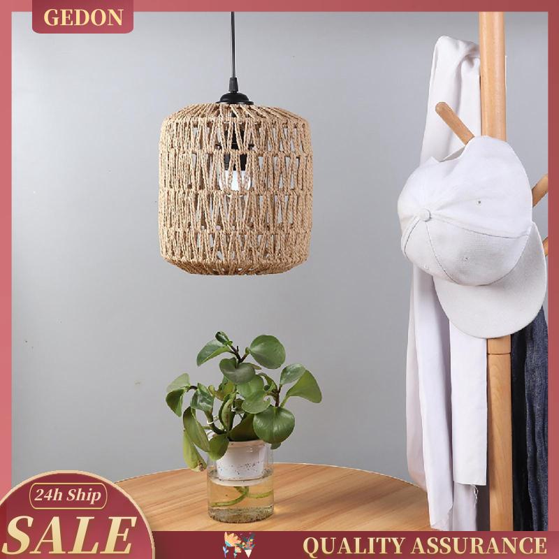 Pendant Lamp Shade Woven Rattan Hanging Light Fixture Lampshade for ...