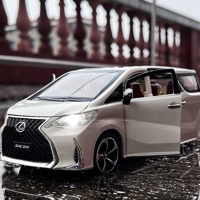 1:24 Scale Lexus LM300h Alloy Car Model Diecast Car Sound Light Pull ...