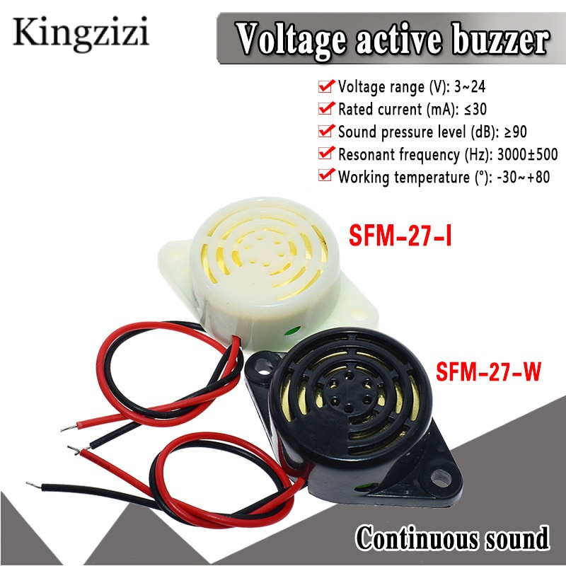 95DB Alarm High-decibel DC 3-24V 12V Electronic Buzzer Beep Alarm ...