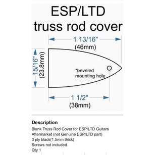 Custom Made Truss Rod Cover for ESP LTD Electric Guitar | Shopee ...