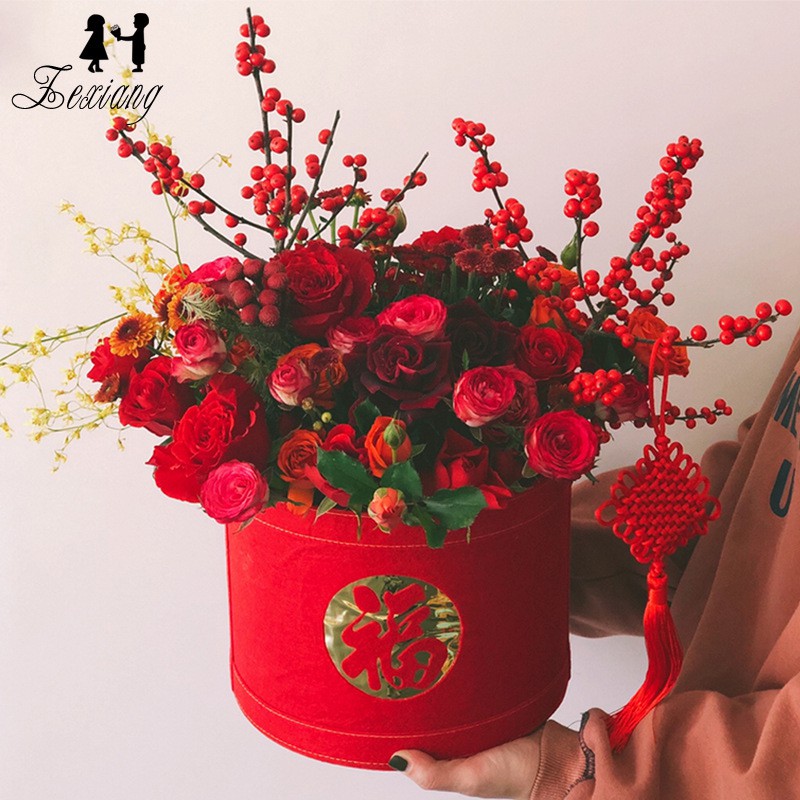 Zexiang New Year's blessing bucket hug bucket Chinese style blessing ...