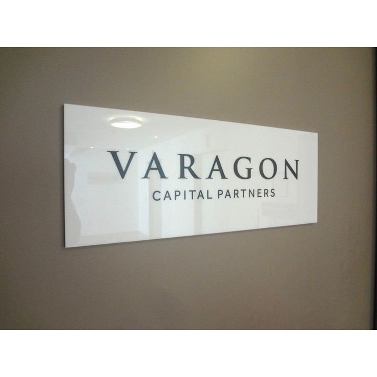 LE Acrylic Business Signage 12 x 32 in (3mm) Customized Layout Company ...
