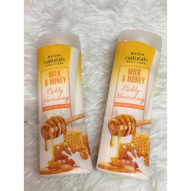 AVON NATURALS MILK & HONEY HAND AND BODY LOTION 200ml/400ml | Shopee ...