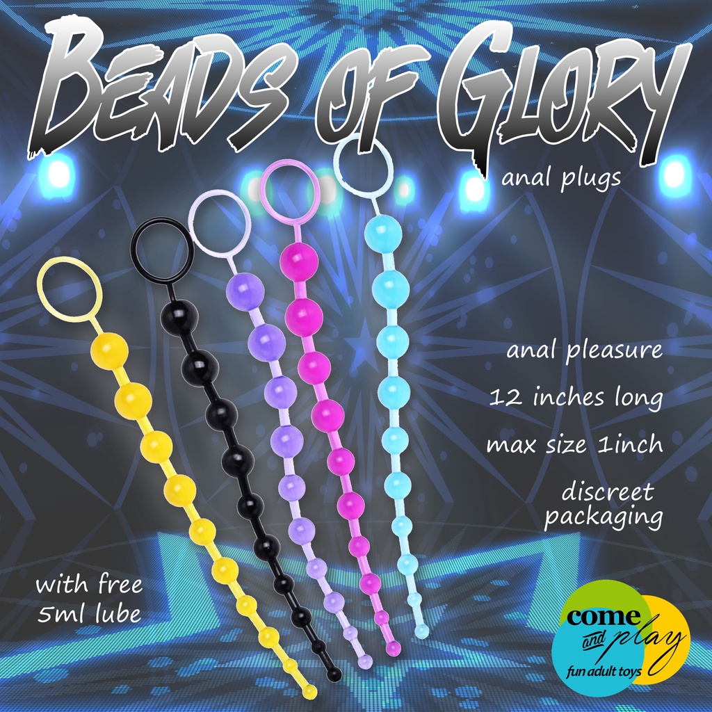 "Beads of Glory" Anal Beaded Plug, Sex Toy for Men and Women | Shopee ...