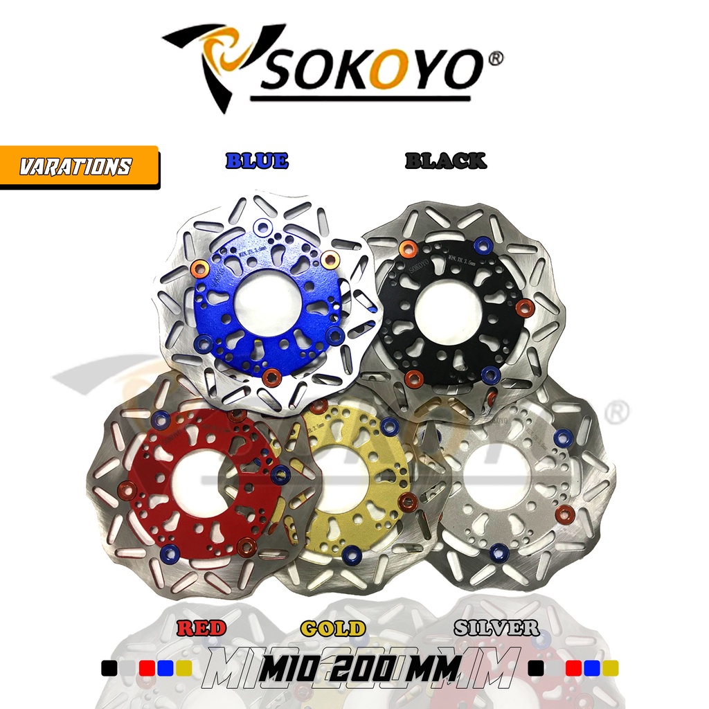 1 pc Lighten Disc Plate 200mm Disc Pad Disc Brake 4 Holes for Mio ...