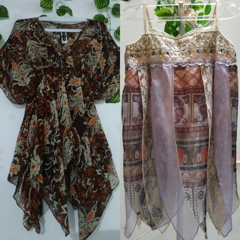 Batik Motif Top (2pcs) | Shopee Philippines