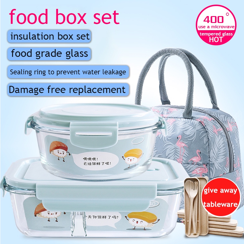 Lunch Box Glass Microwave Usable Lunch Box With Lid Lunch Box Set With ...