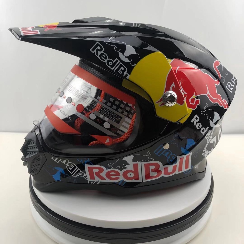 Red Bull Men Women Motocross Helmets Motorcycle Helmet Off Road Dirt ...