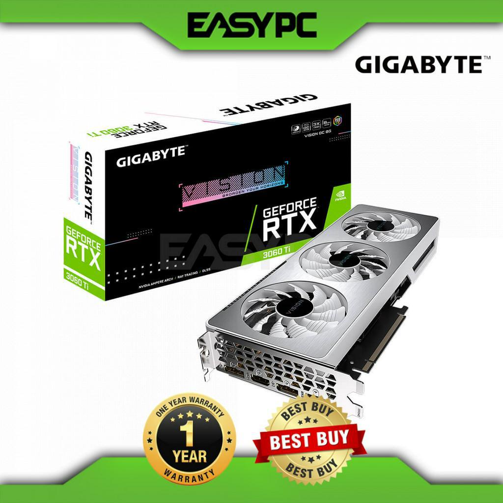 Gigabyte Rtx 3060Ti Vision OC GV-N306TVISION-OC 8gb 256bit GDdr6 Gaming ...