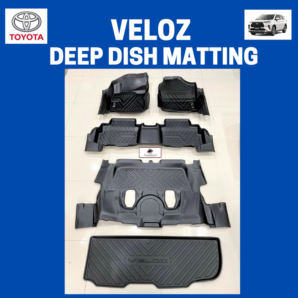 TOYOTA VELOZ 2023-2026 5D Extended Deep Dish Matting Floor Mats ...
