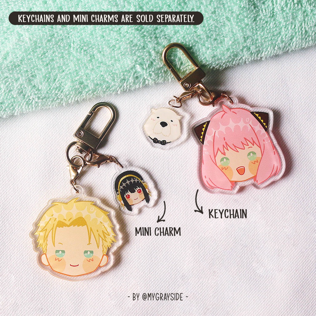 Spy x Family Keychain and Mini Charm [by @mygrayside] | Shopee Philippines