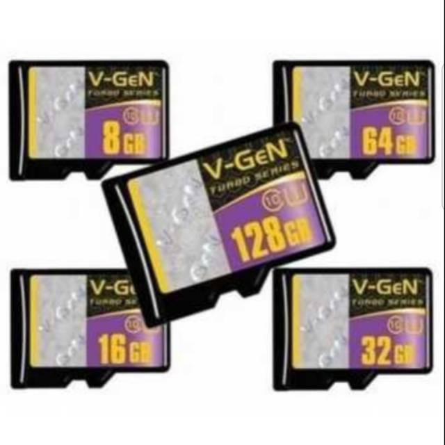 Micro Sd Memory V-Gen Memory Card 8gb 16gb 32gb 64gb 128gb + Original ...