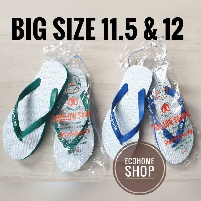 Big SIZE 11/11.5/12 Swallow Classic Flip Flops Trendy Flip Flops for ...