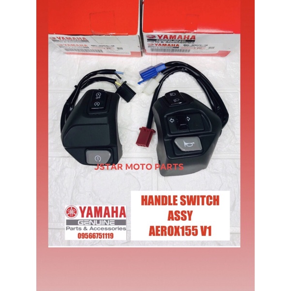 HANDLE SWITCH ASSY FOR AEROX155 V1 ABS / NON-ABS YAMAHA GENUINE ...