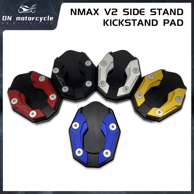 Nmax V2 Cnc Modified Side Stand Shoes Flat Foot Extension Kickstand Pad