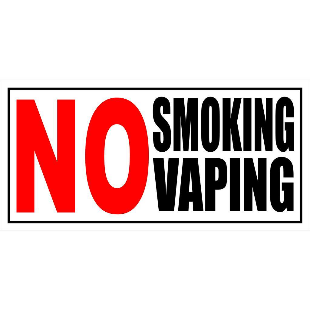 NO SMOKING AND NO VAPING SIGNAGE PVC TYPE NEW DESIGN WATERPROOF AND NON ...