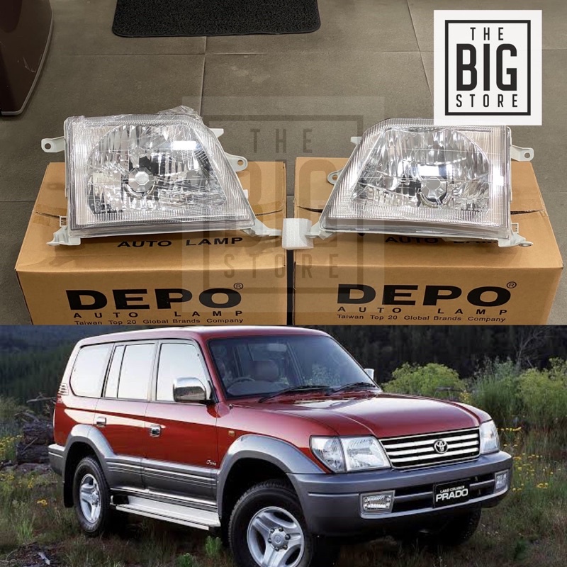 Toyota Prado 90 series Land Cruiser headlamp assembly Brand new Depo ...