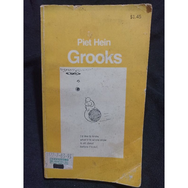 Grooks (Poems With Drawings) By Piet Hein | Shopee Philippines