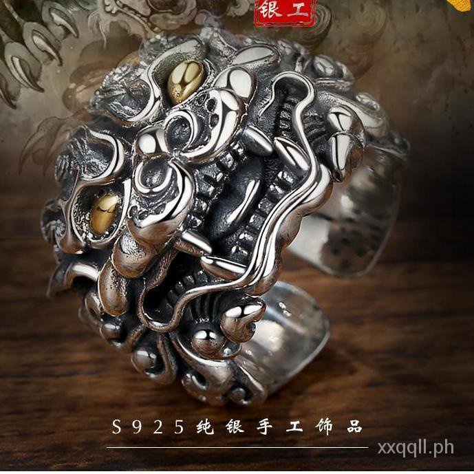 Luxury Money Drawing Pi Xiu Ring for Mens925The Influx of People ...