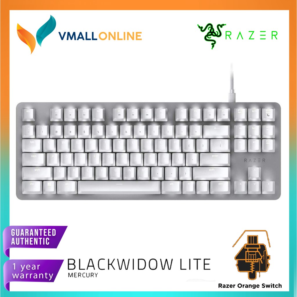Razer Blackwidow Lite Tenkeyless Mechanical Keyboard Orange Switches ...