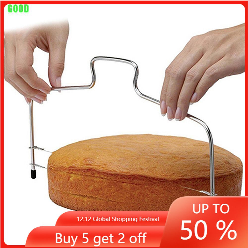 {kitchen}Adjustable Wire Cake Slicer Leveler Pizza Dough Cutter Trimmer ...