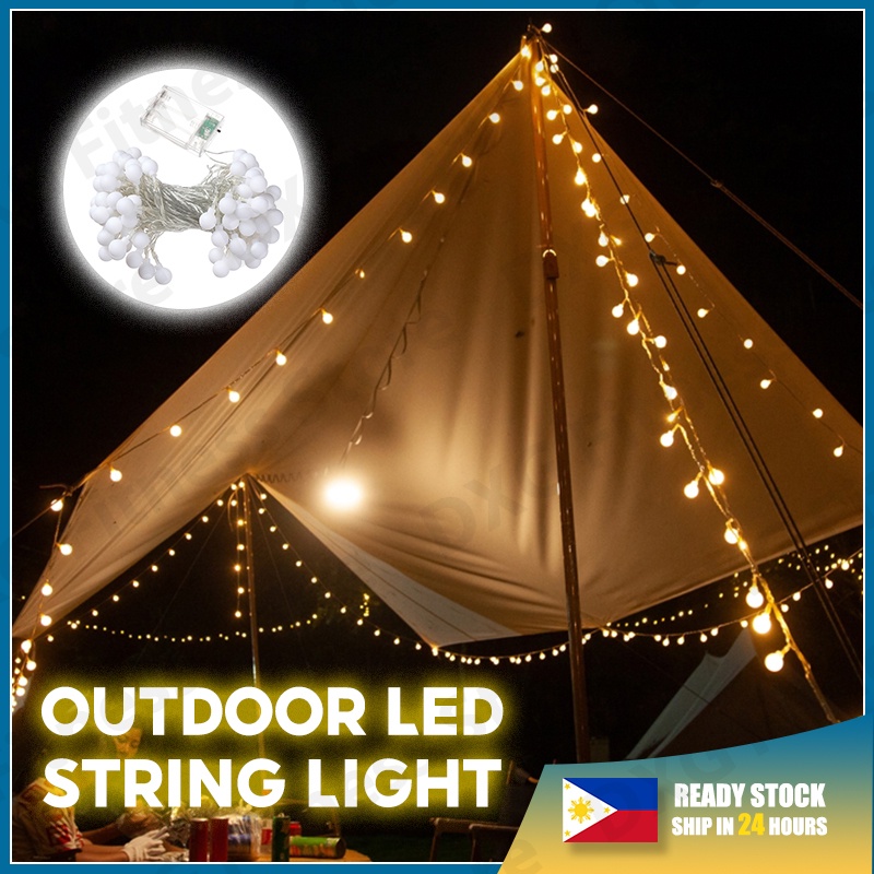 6m/8m LED String Light Bulbs Decorative Ball Light Outdoor Camping ...