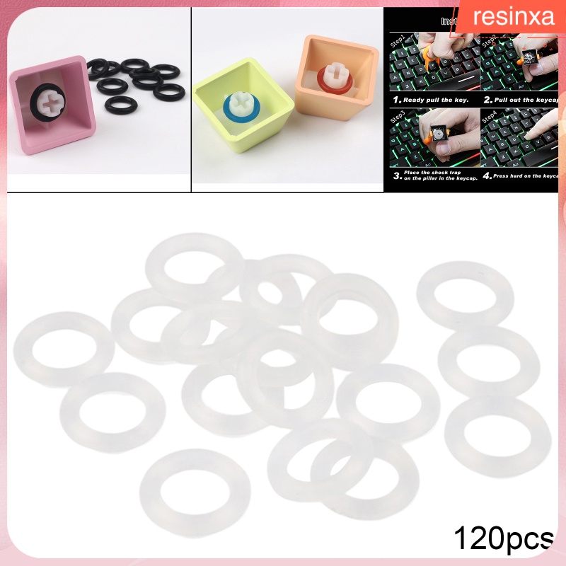 120x Rubber Keyboard Switch Dampener Damper Sound Reducer for ...