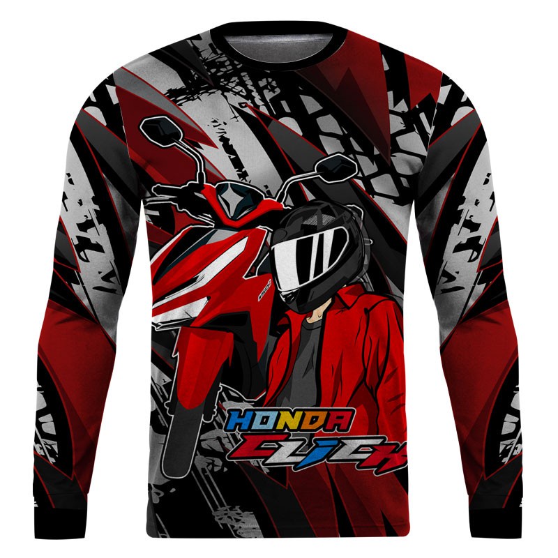 Honda Click V2 Premium Dri-Fit 3D printed long-sleeved motorcycle ...