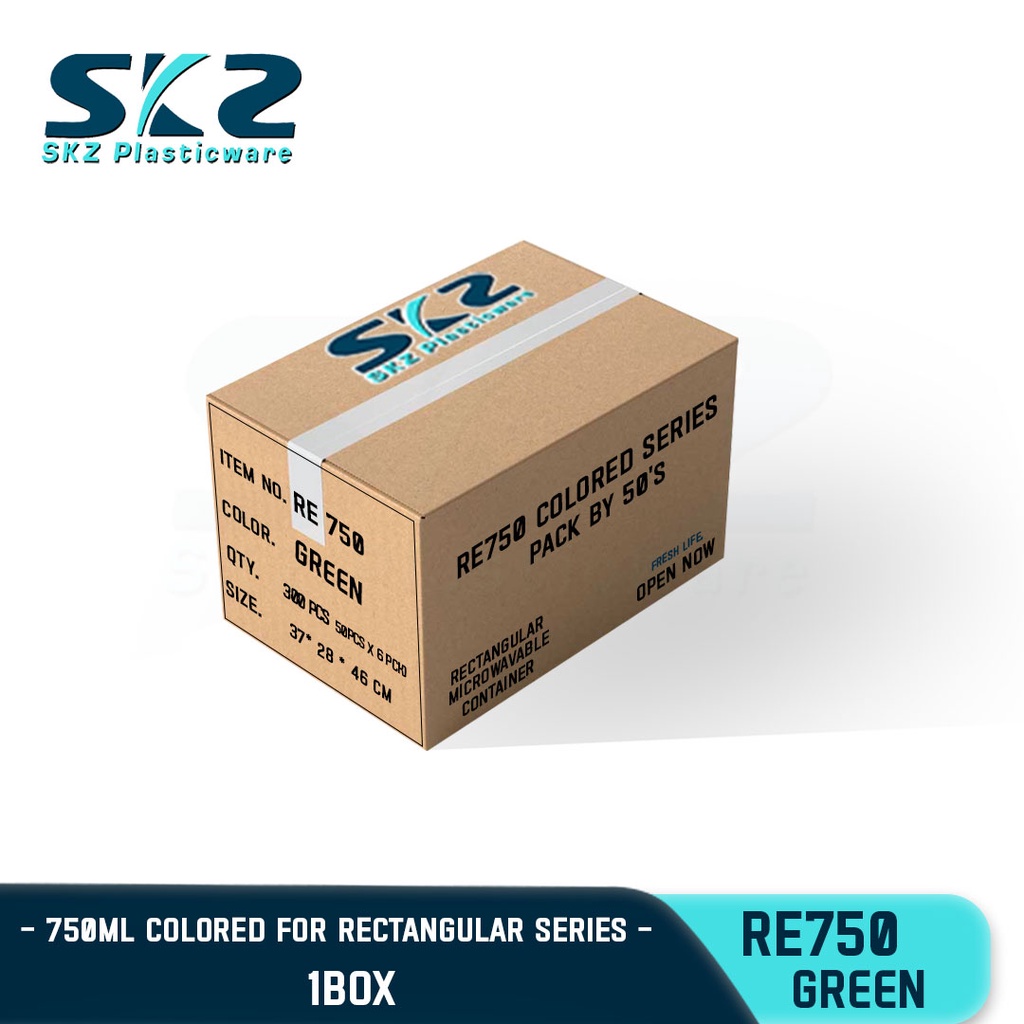 SKZ 1BOX COLORED CONTAINER RECTANGULAR SERIES RE750 ENVIRONMNTAL ...