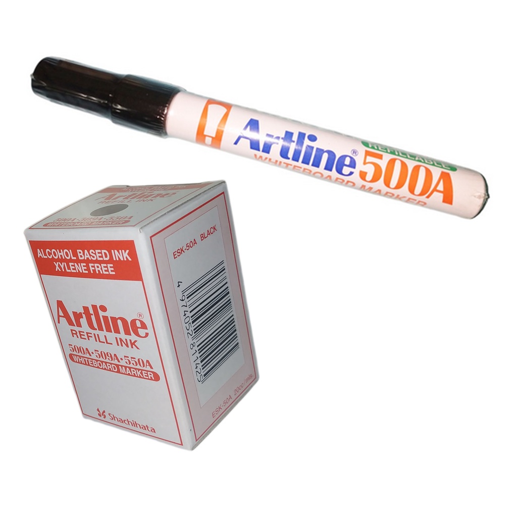 ARTLINE WHITE BOARD MARKER PEN 500A 2.0MM BLACK COLOR + ARTLINE WHITE ...