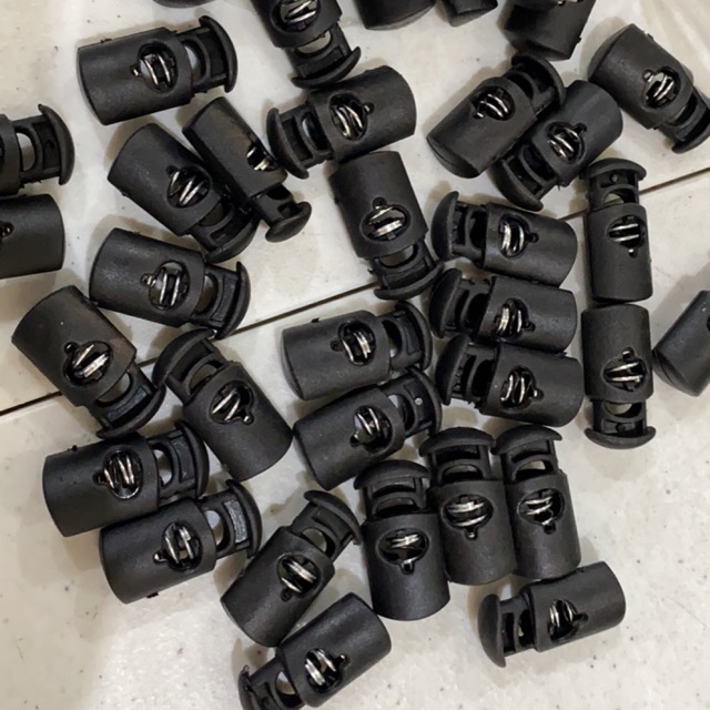Flat barrel plastic cord lock stopper ( 2 pcs ) | Shopee Philippines