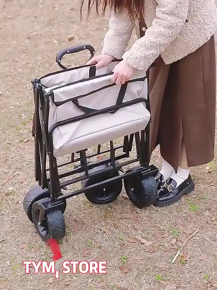 Multifunctional Foldable Trolley Wagon Family Picnic Beach Shopping ...