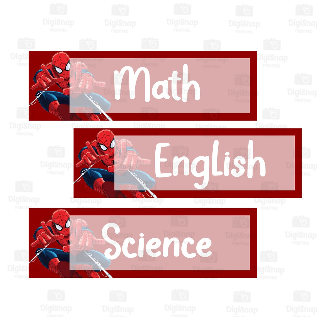 Spiderman - Subject Stickers | Shopee Philippines