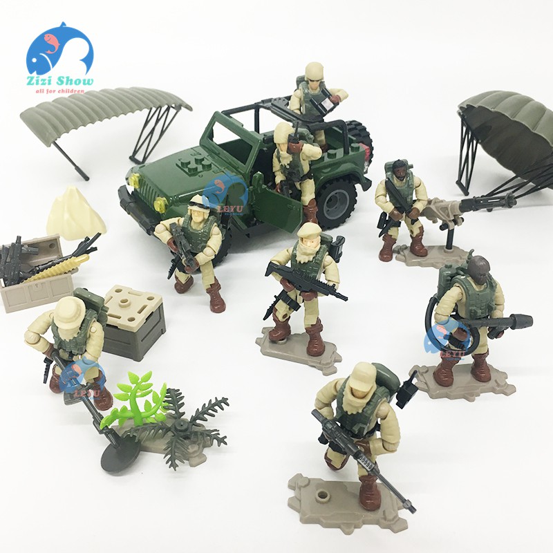 LEYU Soldier Doll Building Block Toy Boy's Military Gift Education ...