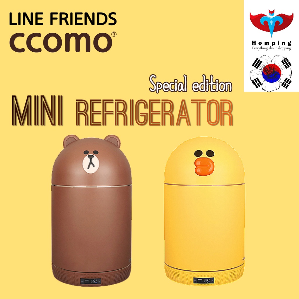 [ccomo] Line Friends Refrigerator Home Bar (Selly/Brown) Design ...