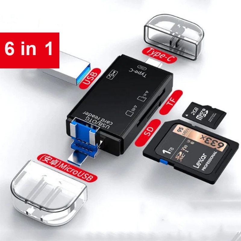 3-in-1 OTG USB 3.0 Card Reader Micro TF SD USB Adapter Memory Card ...
