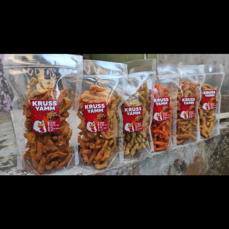 Crispy Chicken Intestine Chips Assorted Flavors Packaging 100GR CRISPY ...