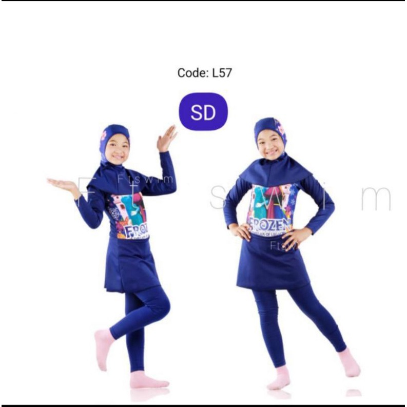 Muslim Girls Swimsuit For Elementary School muslim Girls/frozen muslim ...