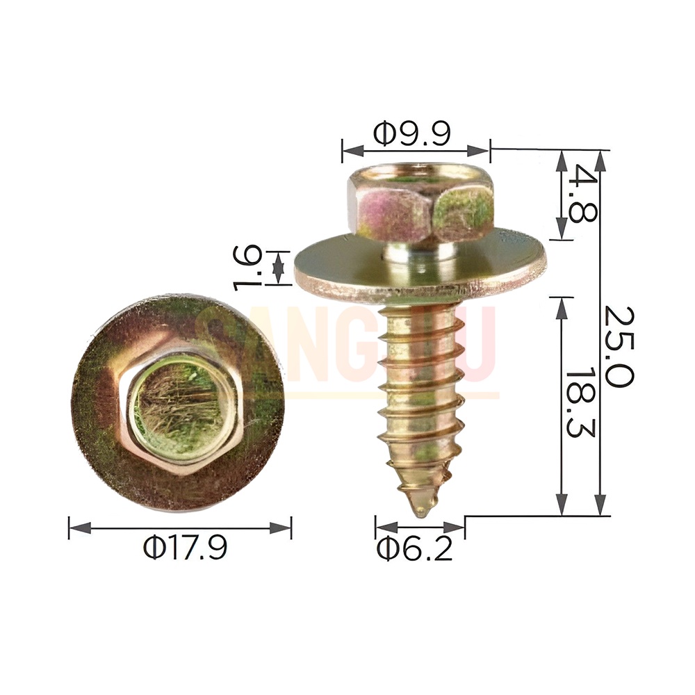 10PCS Universal Fender Liner, Evaporator Assembly Bumper Cover, Slash ...