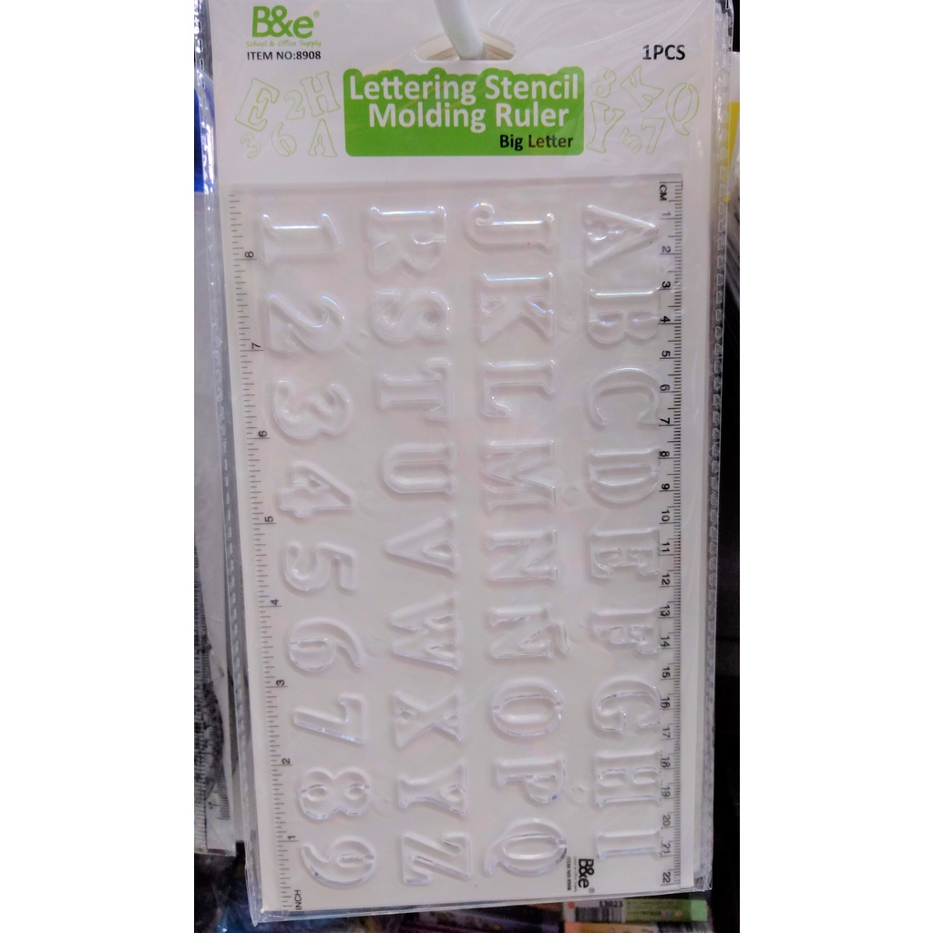 Alphabet/Lettering Stencil Molding Ruler | Shopee Philippines